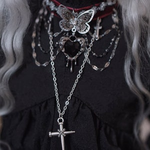 BJD Preorder 1/4 1/3 68cm ID75 Choker Waist Chain Leg Garter Gothic ...
