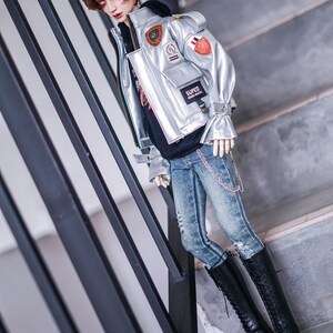 BJD Pilot Jacket Customised 1/3 SD13 SD17 70cm PU Leather - Etsy