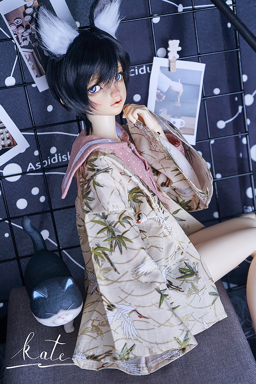 BJD Customize Kimono Jacket Japanese Style Top 1/4 1/3 ID75 EID 5th ...