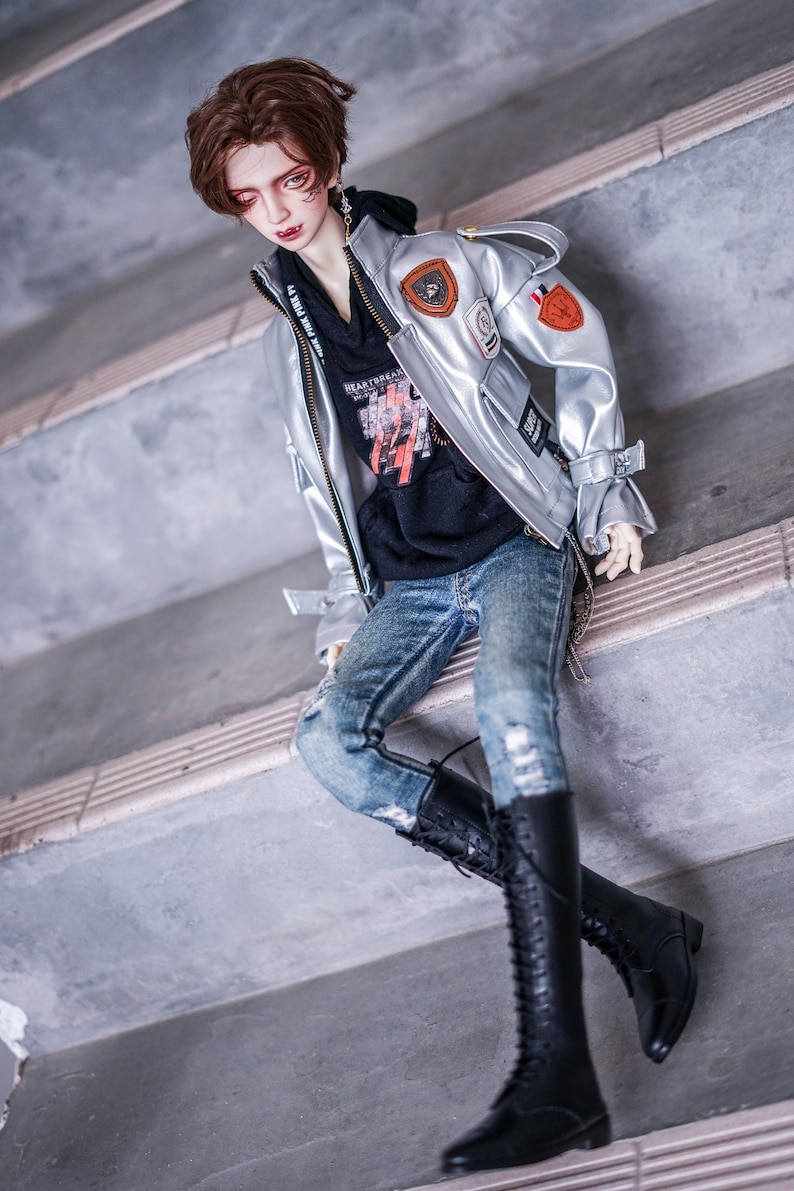 BJD Pilot Jacket Customised 1/3 SD13 SD17 70cm PU Leather - Etsy
