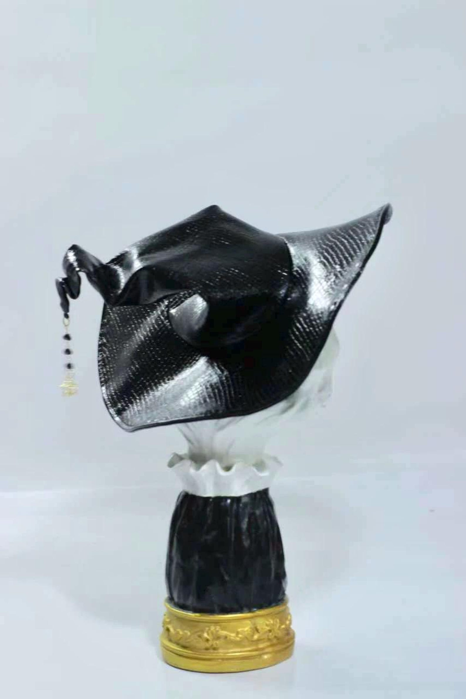 1/3 1/4 1/6 in Stock Wizard Witch Hat Magic World Halloween Python PU ...