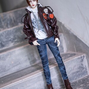 BJD Pilot Jacket Customised 1/3 SD13 SD17 70cm PU Leather - Etsy