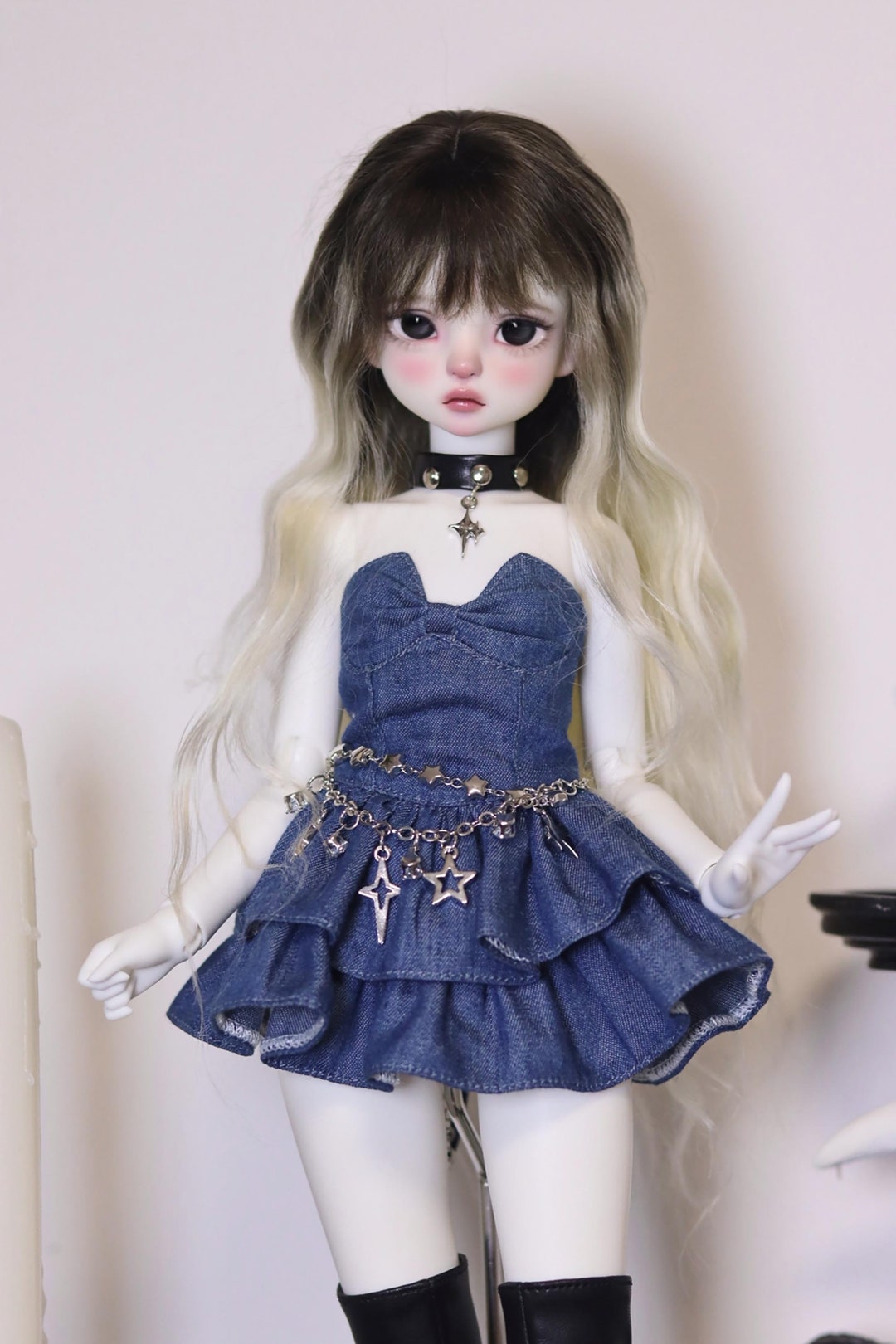 BJD 1/4 Preorder Denim Blue Dress MSD 45cm Doll Clothes - Etsy