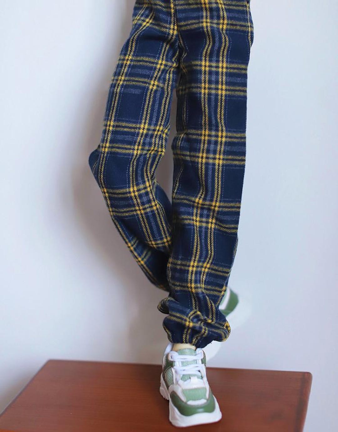 75cm 1/3 1/4 1/6 in Stock Checked Loose Pants Winter Outfit BJD 73cm ...