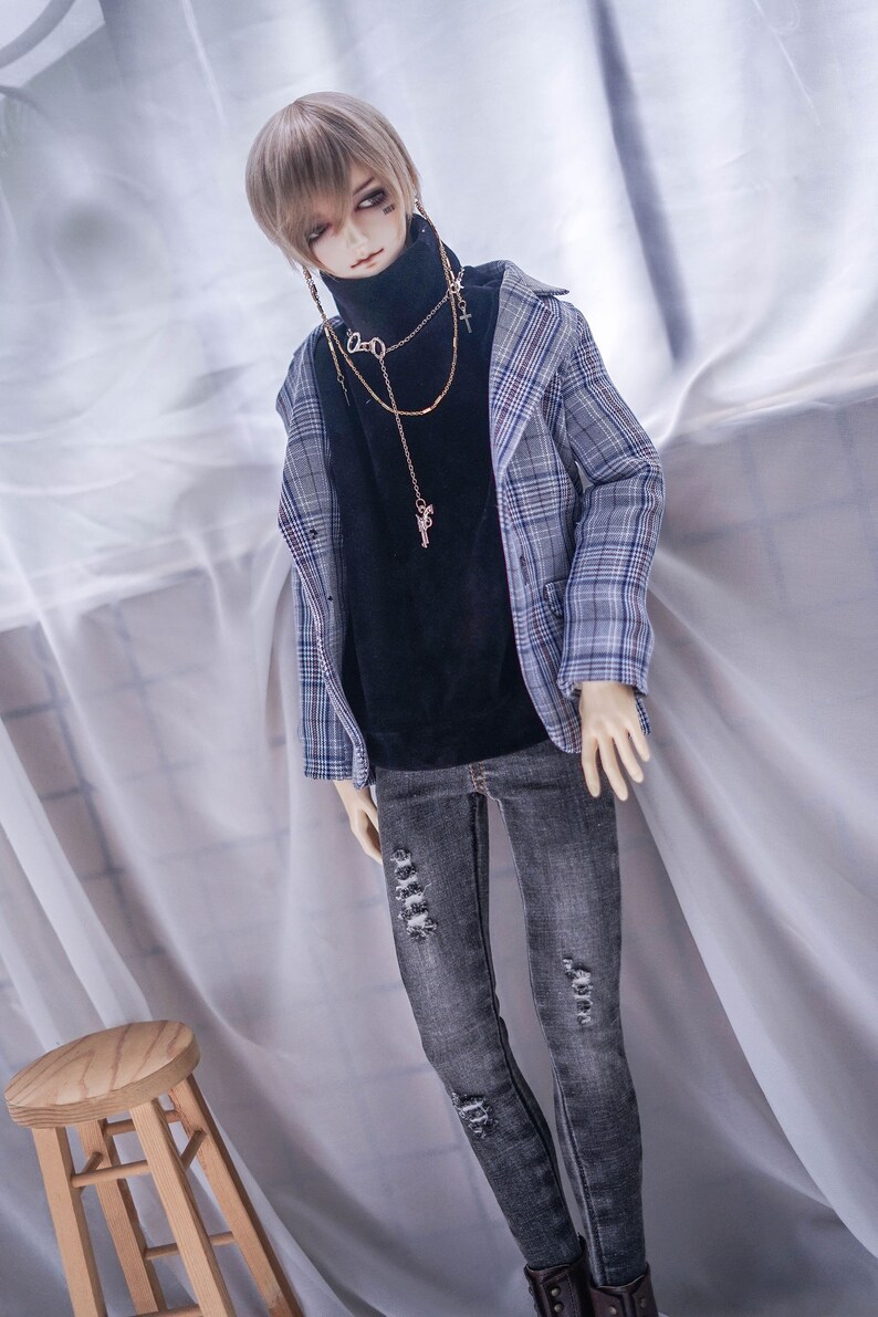 BJD Blazer SD17 SD13 MSD 1/4 Checked Jacket 70cm Customize | Etsy