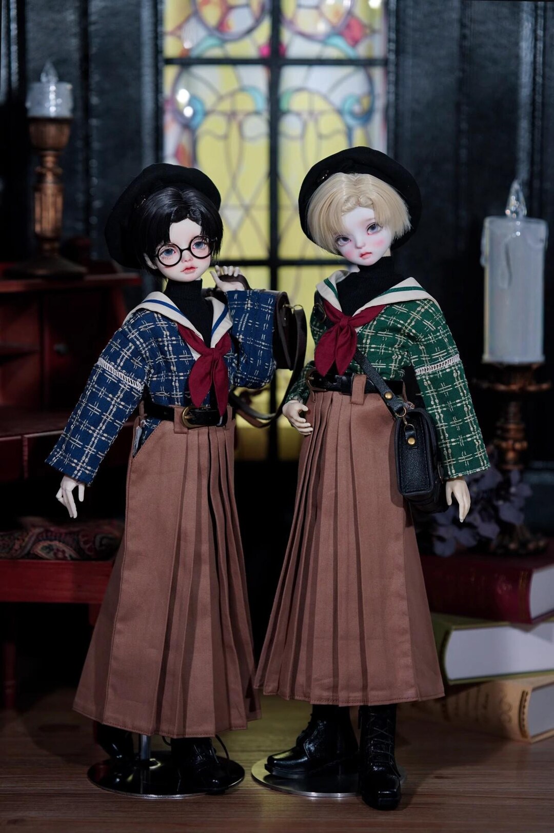 Limited 1/4 in Stock Students Uniform Kimono Lace Cardigan MDD Msd BJD ...