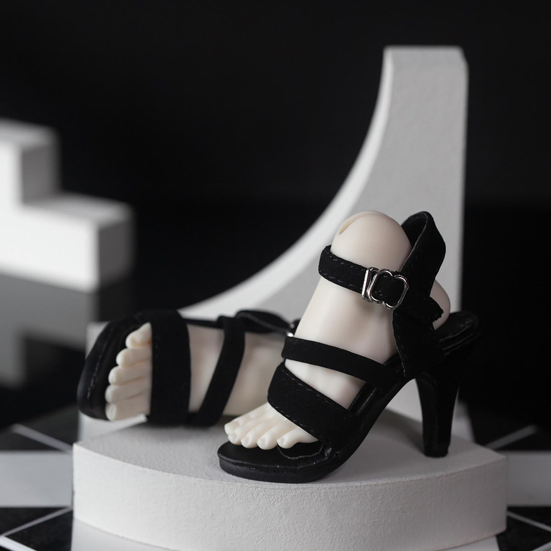 BJD 1/3 in Stock High Heel Shoes Black Velvet SD10/SD13 - Etsy
