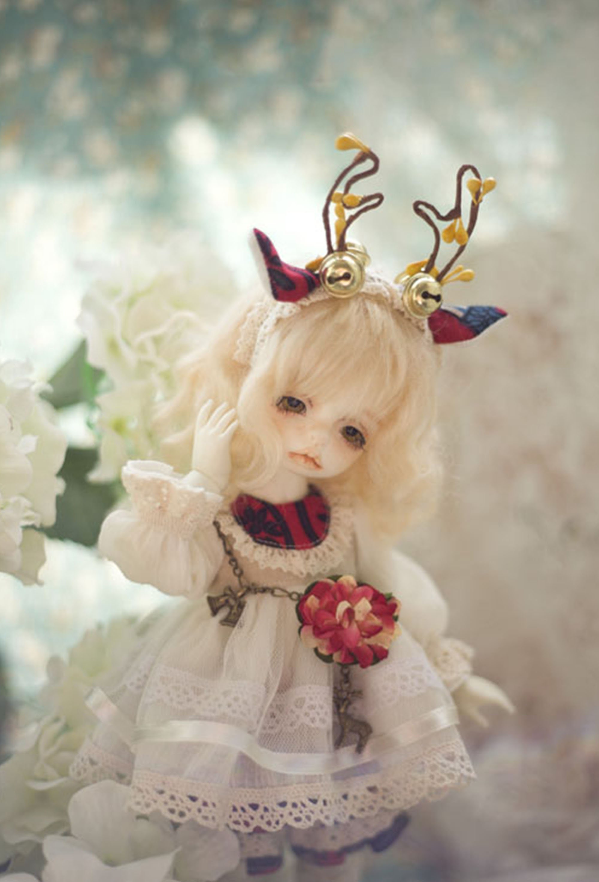 BJD 1/6 YOSD Fawn Dresses Sets Deer Christmasskirts Headband - Etsy