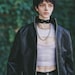 BJD HID ID75 SD17 Preorder Faux Leather Jacket/ PU Slim Pants/ Tank Top ...