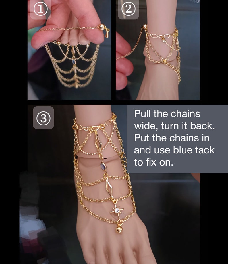 BJD 1/3 ID75 Feet Chains Foot Jewellery Accessories - Etsy