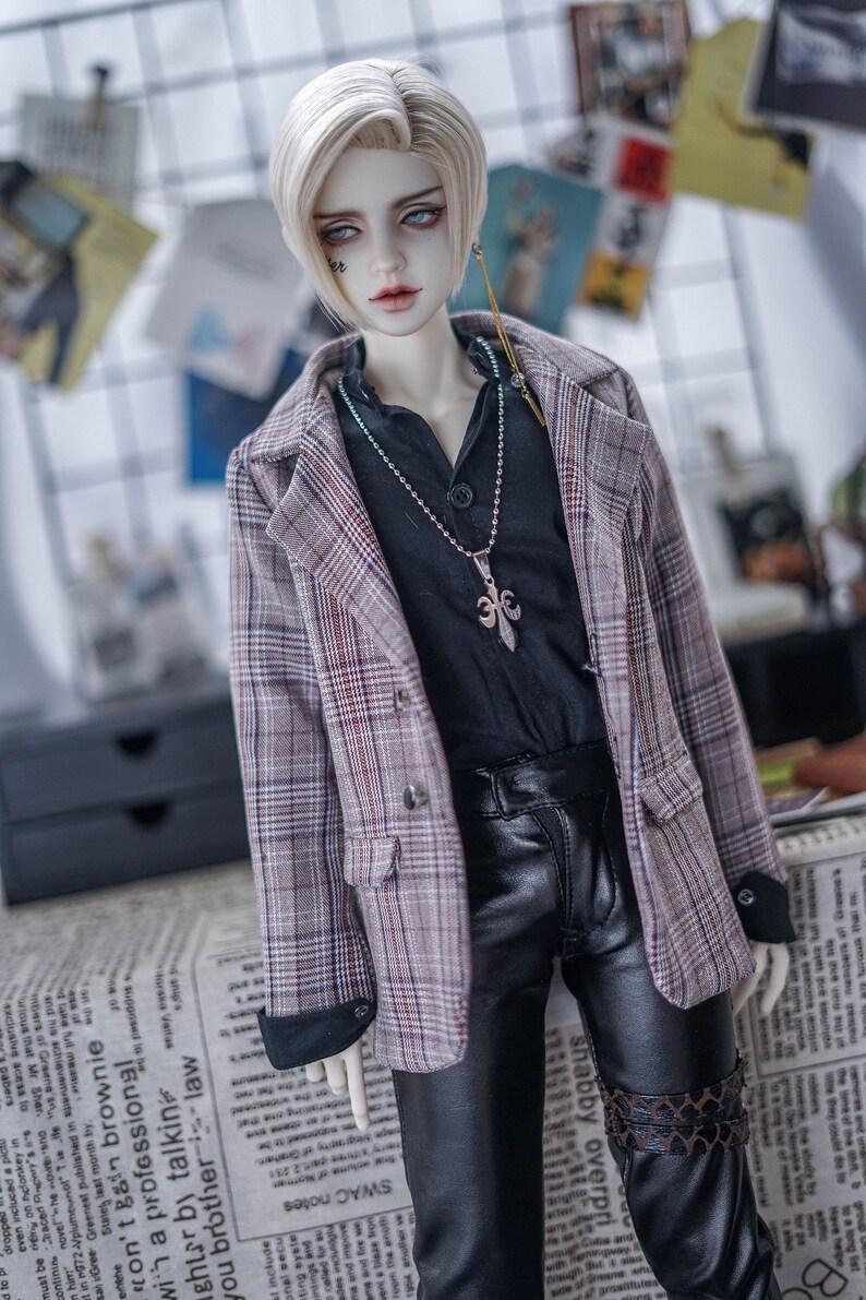 BJD Blazer SD17 SD13 MSD 1/4 Checked Jacket 70cm Customize | Etsy
