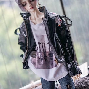 BJD Pilot Jacket Customised 1/3 SD13 SD17 70cm PU Leather - Etsy