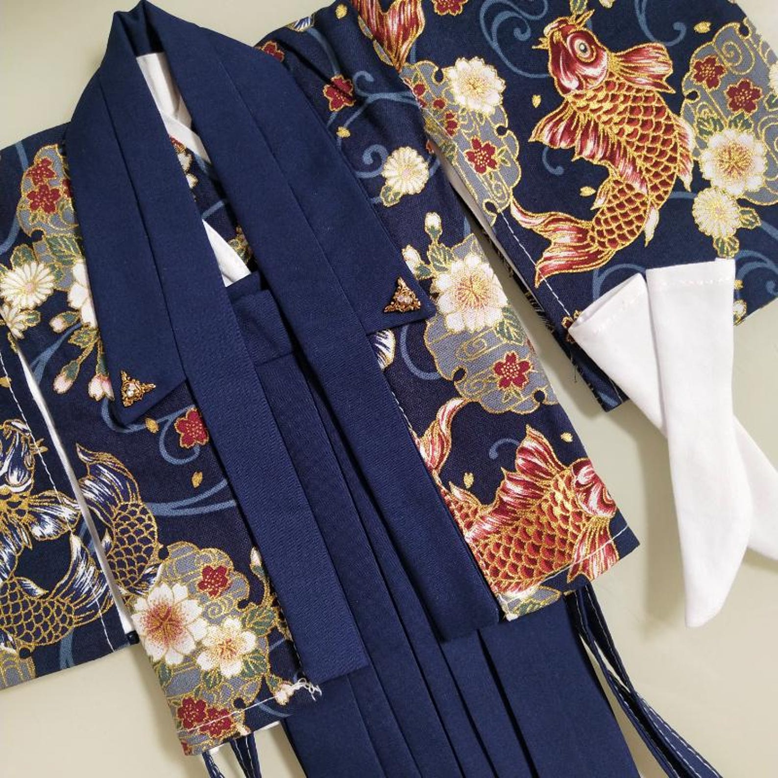 1/6 1/4 1/3 in Stock Hakama Gold Fish Japanese Clothes Set Kimono BJD ...