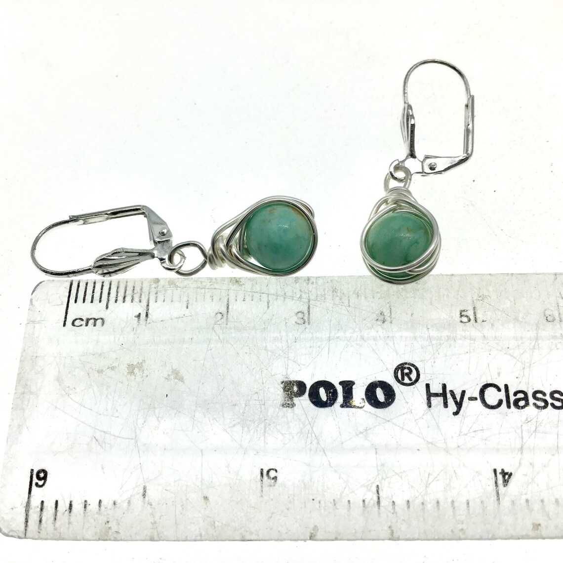 Silverplate Peruvian Turquoise, Leverback Earrings, Gift for Boho Style ...