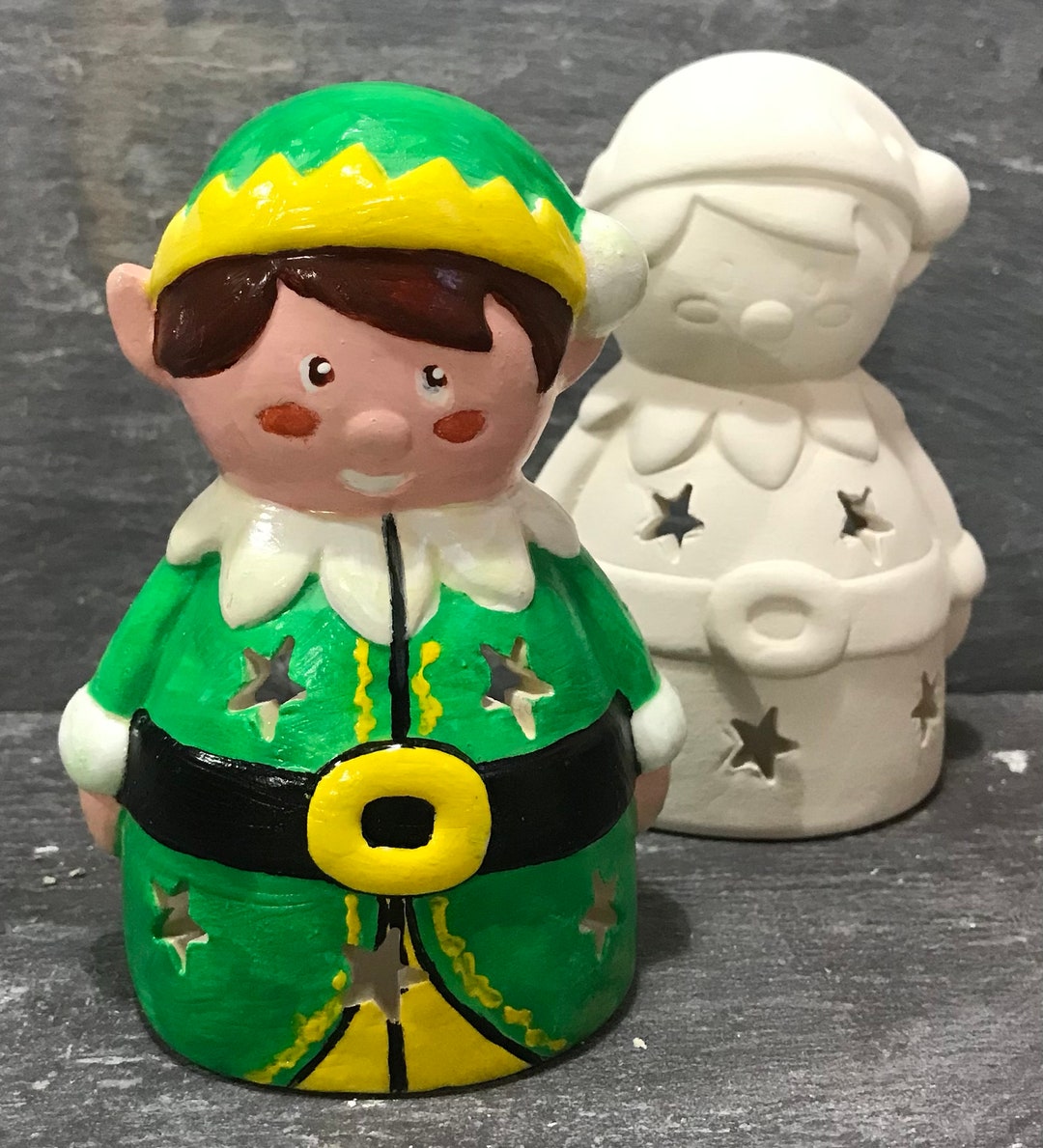 Christmas Elf Ceramic Tea Light Holder - Etsy Canada