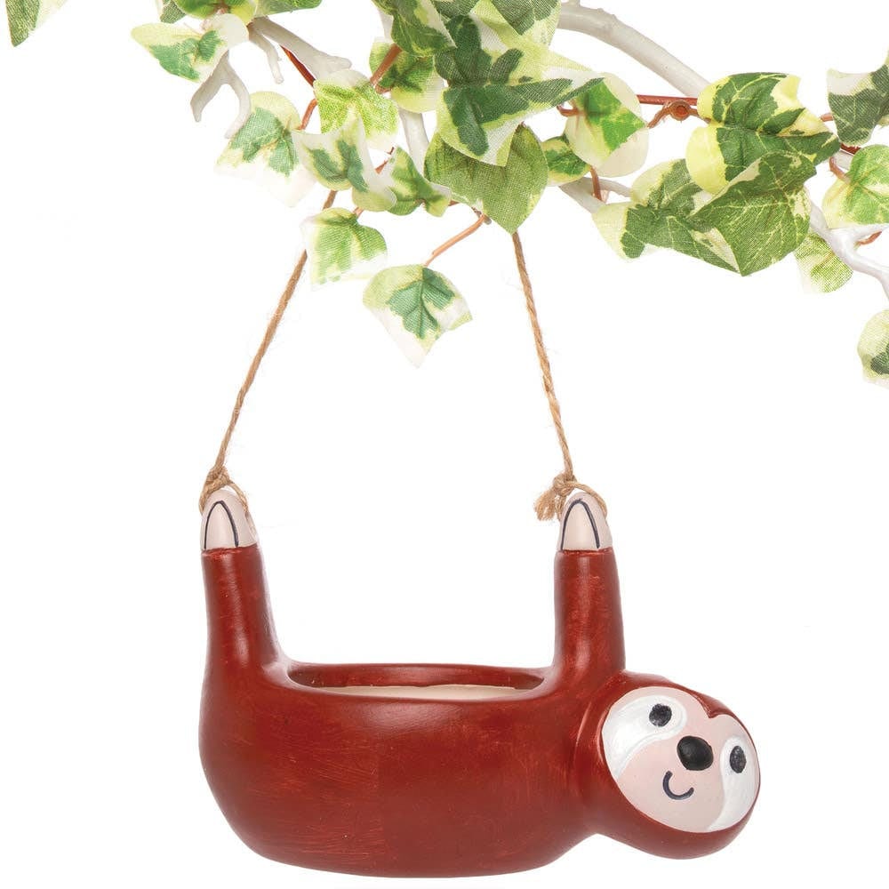 Sloth Ceramic Hanging Flower Pot, Paint Your Own Ceramics , Pottery ...
