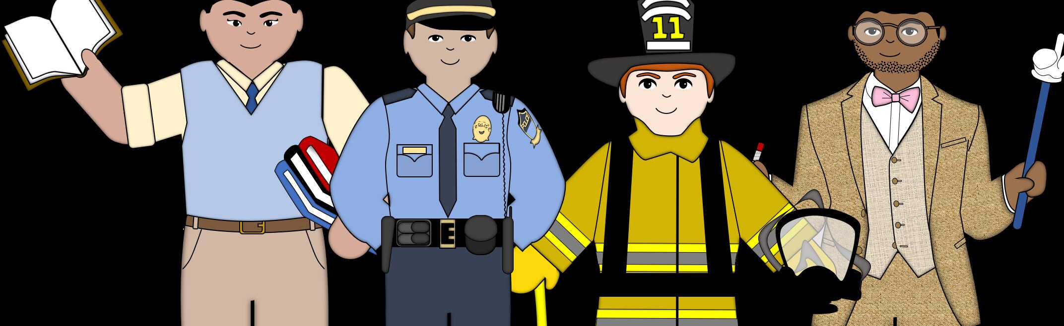 Let's Meet Community Helpers! 16 Pc. Clipart Set, Education, Child ...