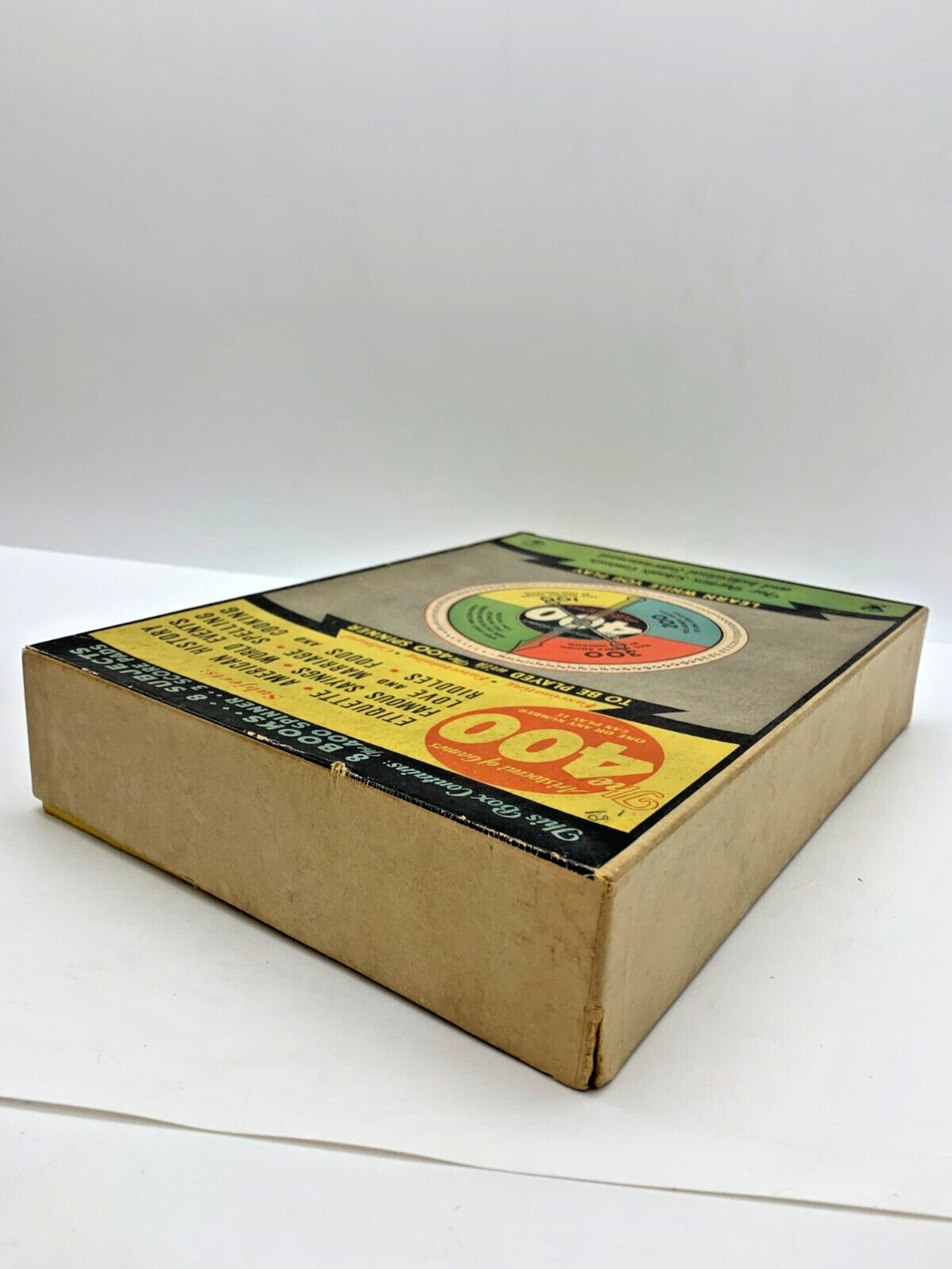 VTG 1933 THE 400 Trivia Quiz Board Game Complete + Extras/8 Question ...