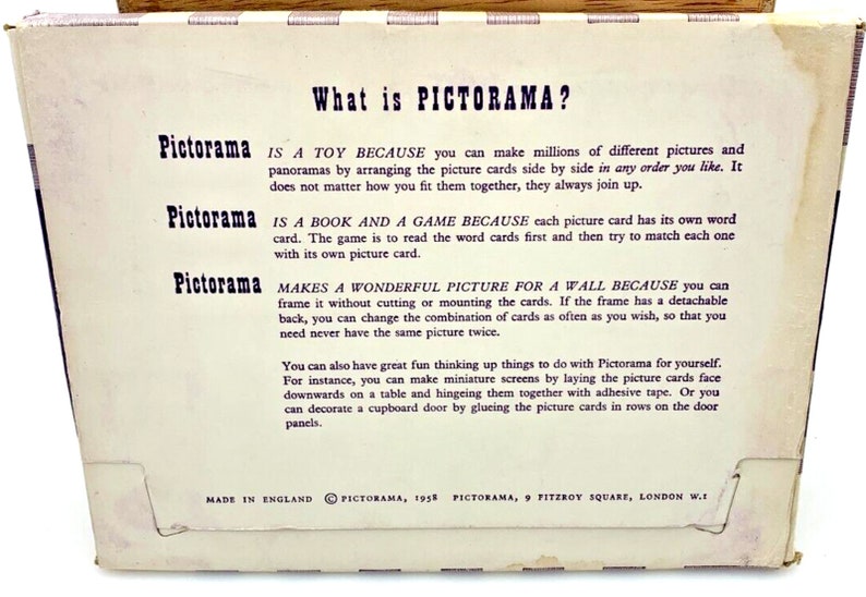 RARE 1958 Pictorama #5- KINGS & QUEENS History/picture Ed Card Game ...