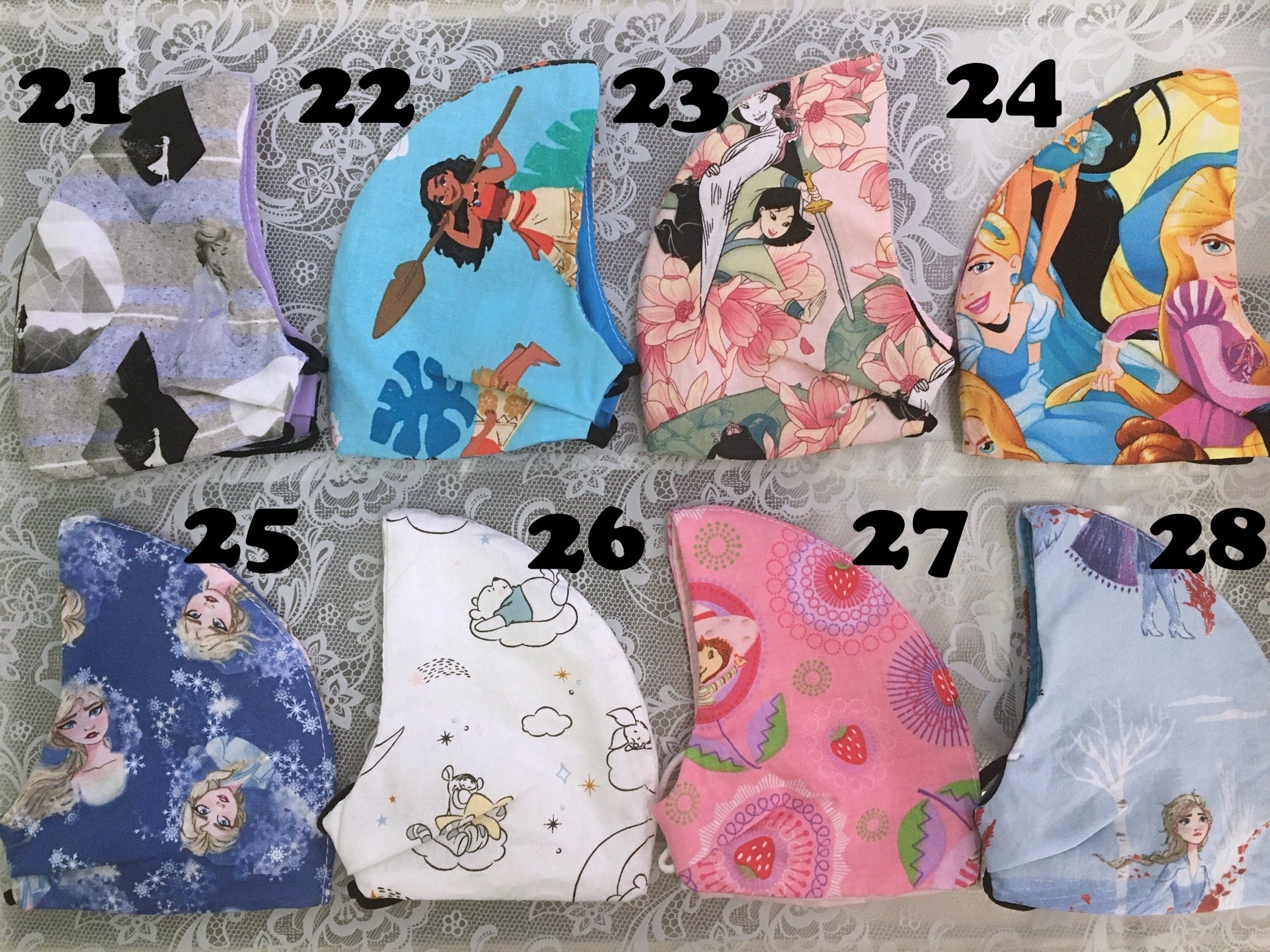 Reusable Cartoon Face Masks | Etsy