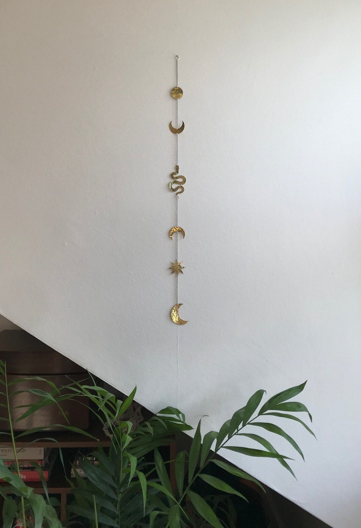 Celestial Serpent Metal Wall Hanging-copper-brass-vertical - Etsy