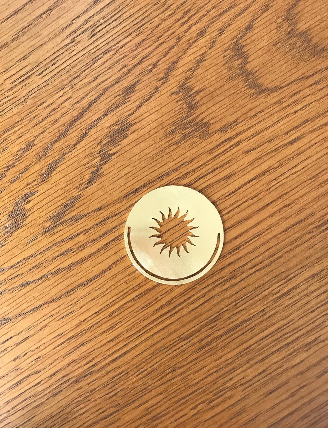 Circular Cut-out Sunburst Metal Bookmark-metal Bookmark-brass Bookmarks ...