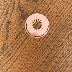 Circular Cut-out Sunburst Metal Bookmark-metal Bookmark-brass Bookmarks ...