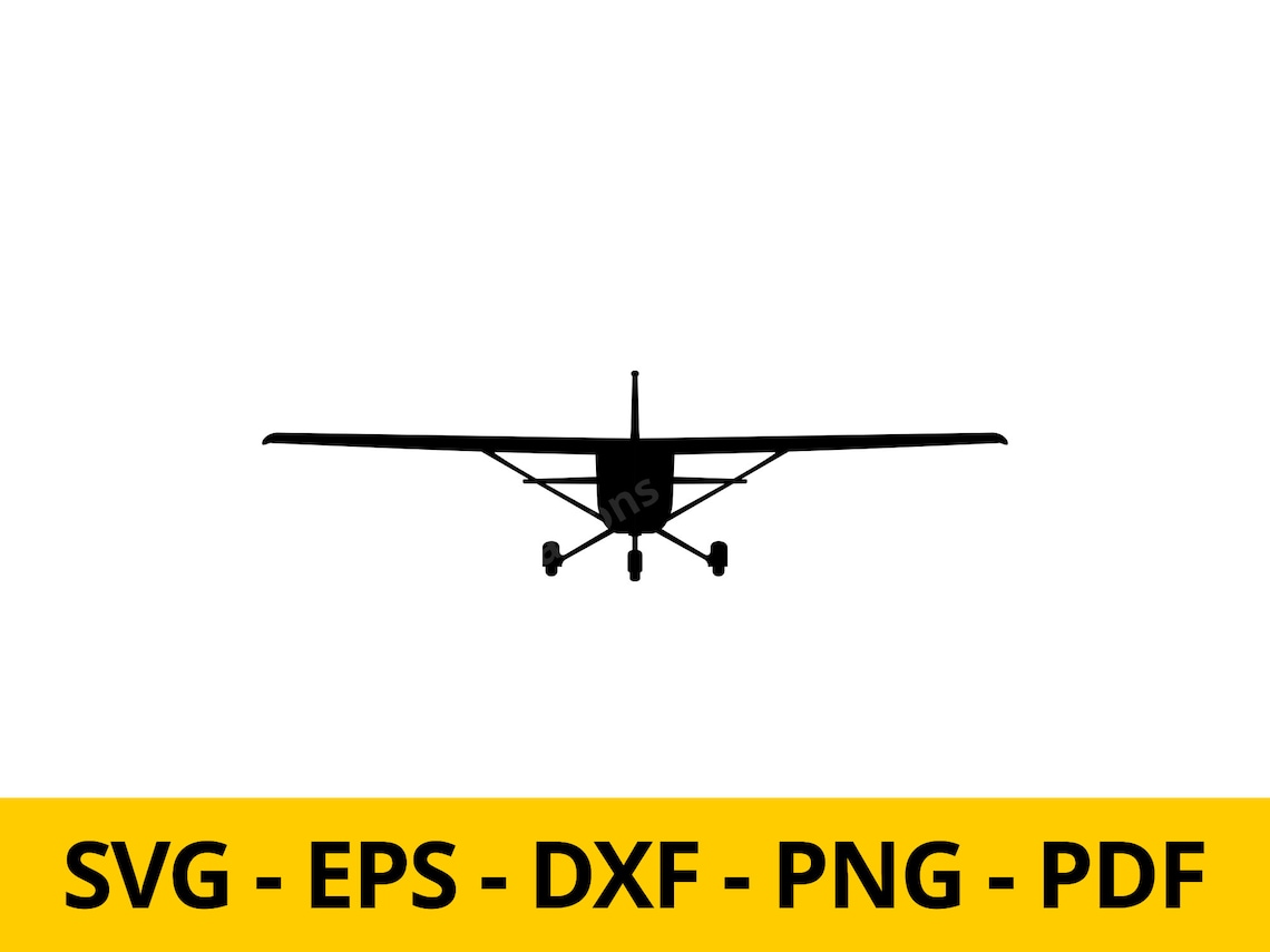Cessna Plane Svg, Eps, Dxf and Png | Aeroplane Svg| Vector Image ...