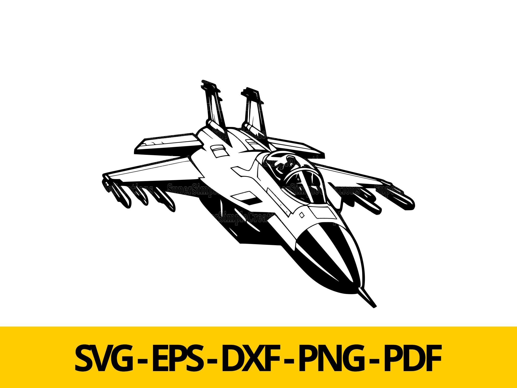 F-16 Fighting Falcon Bundle Svg | Warbird Svg| Vector Image | Clipart ...