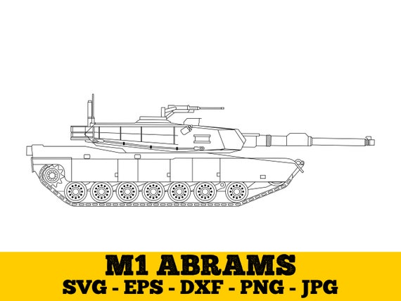 M1 Abrams Tank Drawing