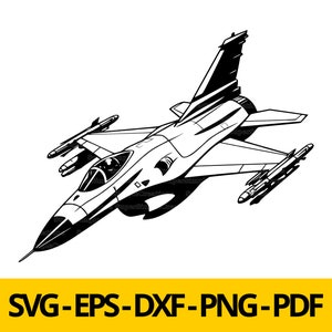 F-16 Fighting Falcon Bundle Svg | Warbird Svg| Vector Image | Clipart ...