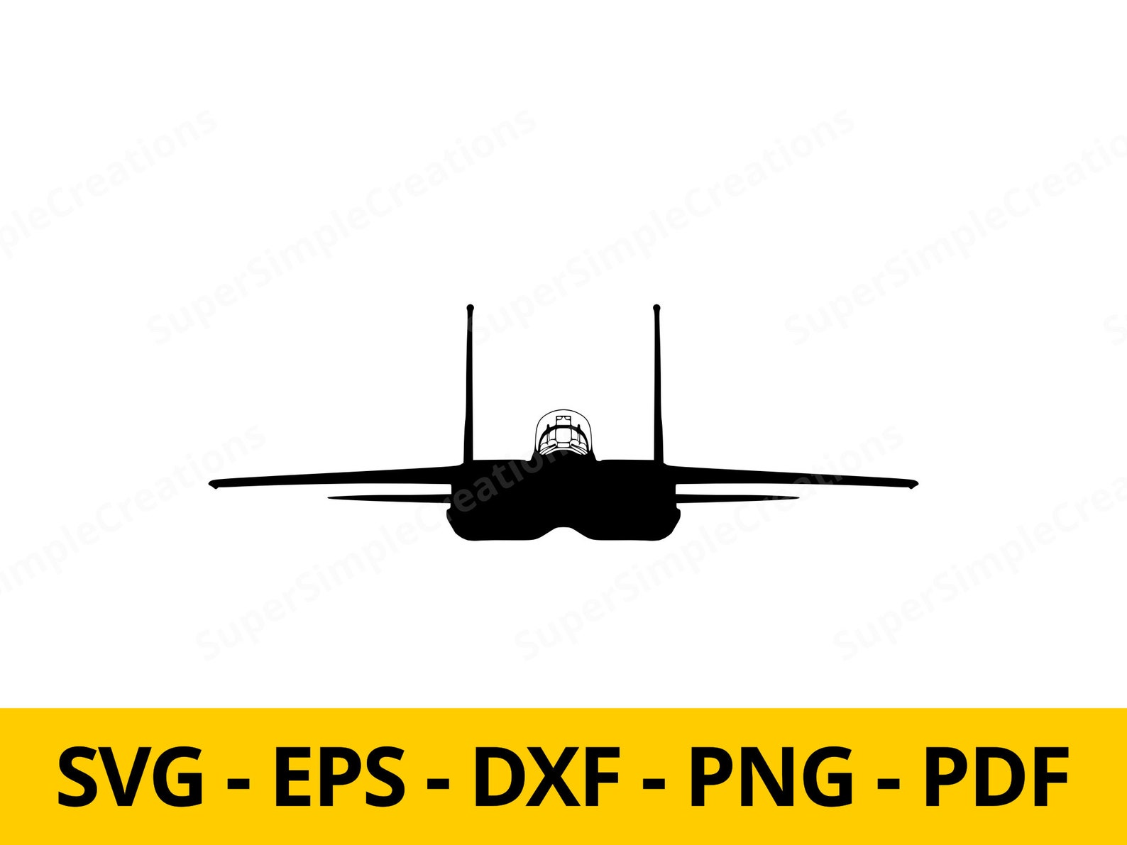 F-15 Eagle| Clipart | Warbird Svg| Fighter Plane Svg | Plane | Digital ...