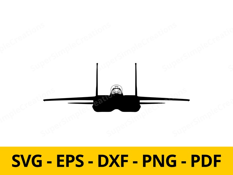 F-15 Eagle| Clipart | Warbird Svg| Fighter Plane Svg | Plane | Digital ...