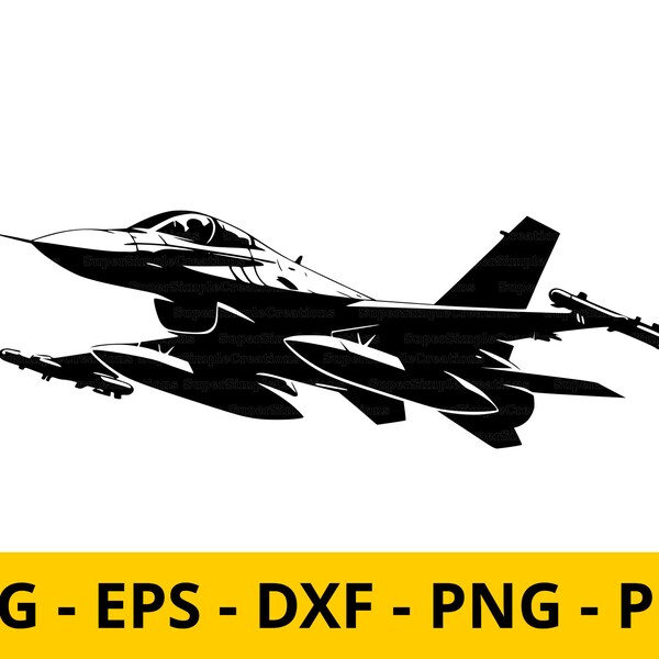 F16 Falcon Svg - Etsy