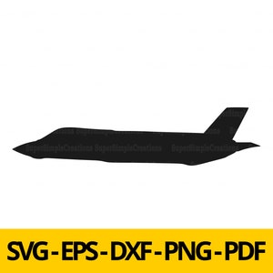 F-35 Lightning Fighter Jet Svg, Eps, Dxf and Png | Warbird Svg| Vector ...