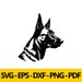 Belgian Malinois Svg - Guarding Dog Comercial Use Clipart Dog Art ...