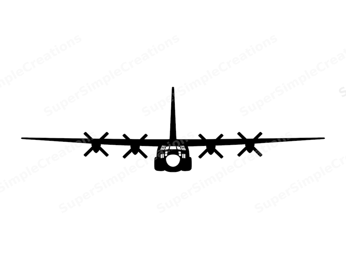 Lockheed Martin C-130 Hercules | Clipart | Plane | Digital Download | T ...
