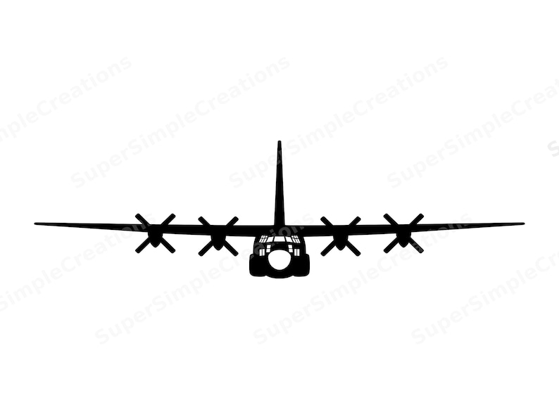 Lockheed Martin C-130 Hercules | Clipart | Plane | Digital Download | T ...