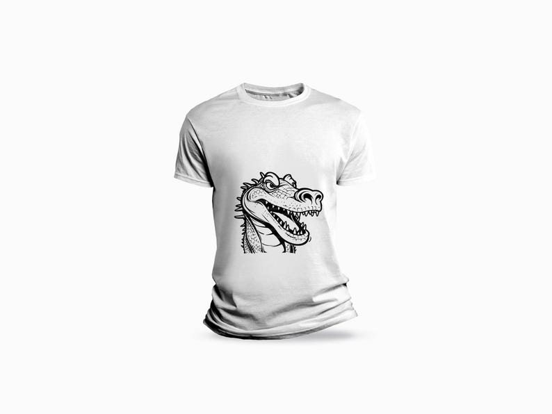 Corcodile Vector Design Svg Clipart Digital Download T-shirt Design ...