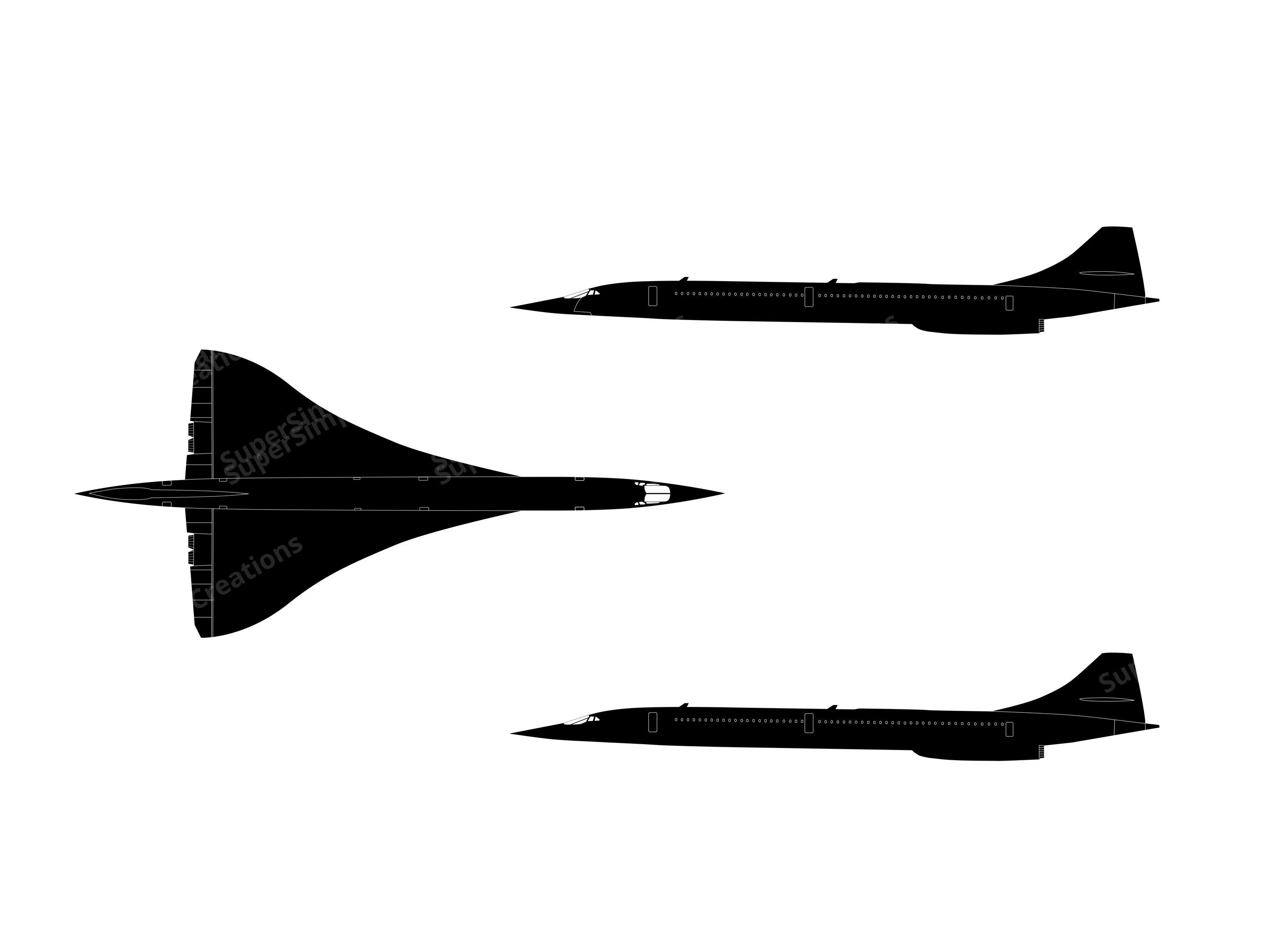 Concorde Svg | Supersonic Plane Svg | Clipart | Plane | Digital ...