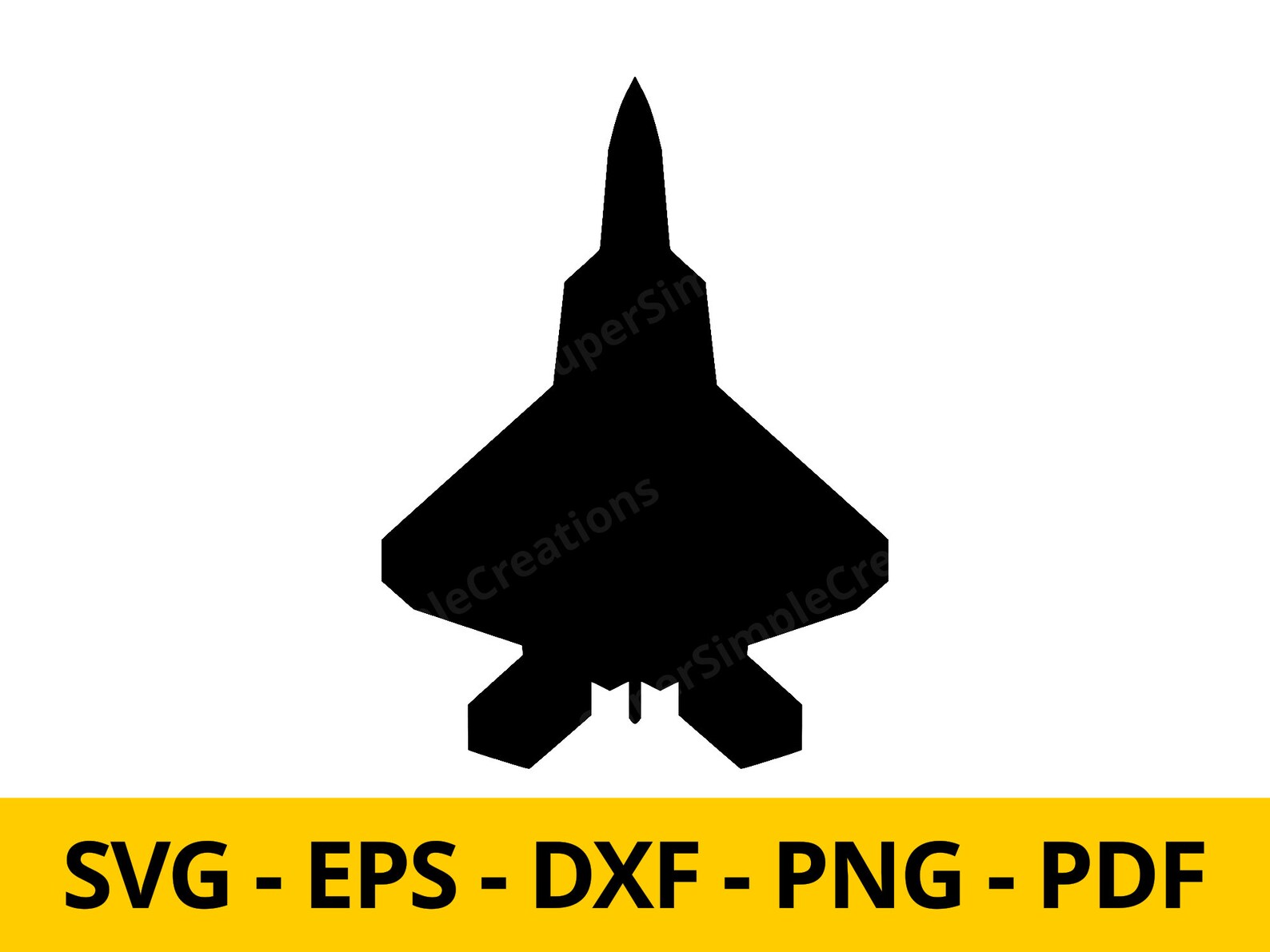 F-22 Raptor Silhouette | Clipart | Warbird Svg| Fighter Plane Svg ...