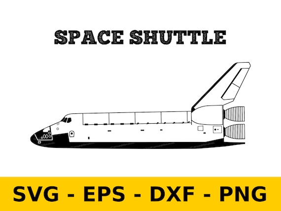 Space Shuttle Svg Space Shuttle for Laser Cut Vector Image | Etsy