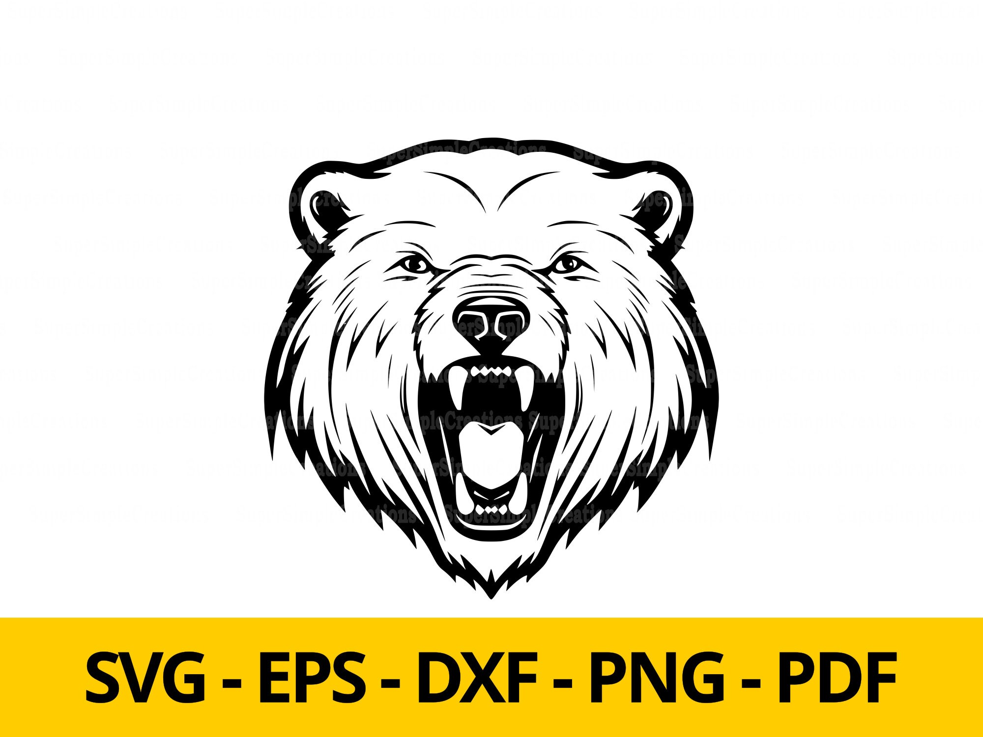 Polar Bear Vector Design Svg Clipart Art Digital Download T-shirt ...