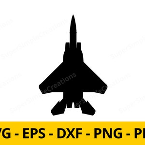 F-15 Eagle| Clipart | Warbird Svg| Fighter Plane Svg | Plane | Digital ...