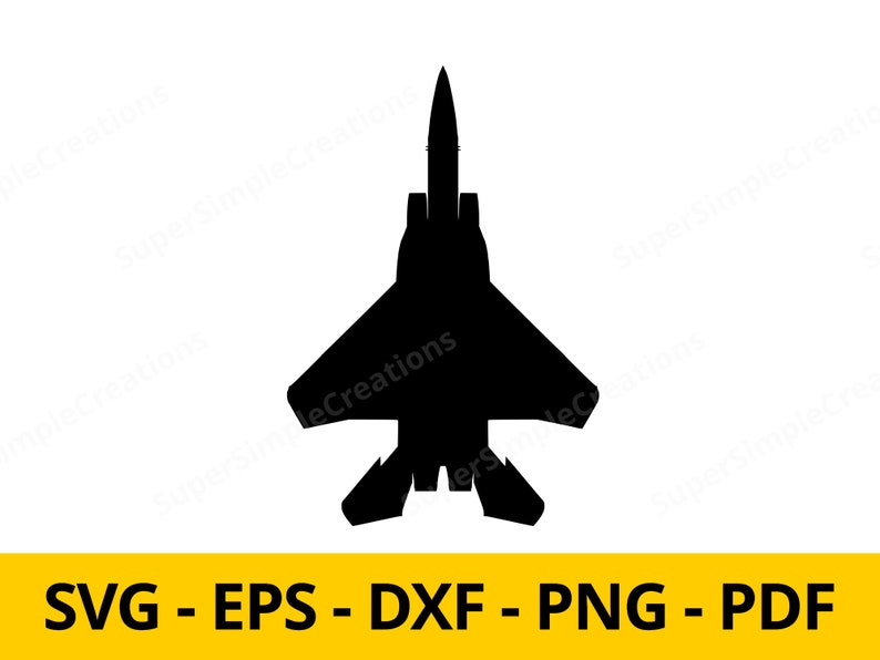 F-15 Eagle| Clipart | Warbird Svg| Fighter Plane Svg | Plane | Digital ...