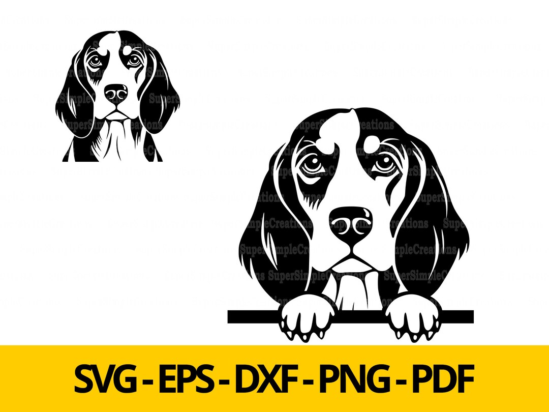 Beagle Puppy Vector Pack - Adorable Dog Illustrations for Laptops ...