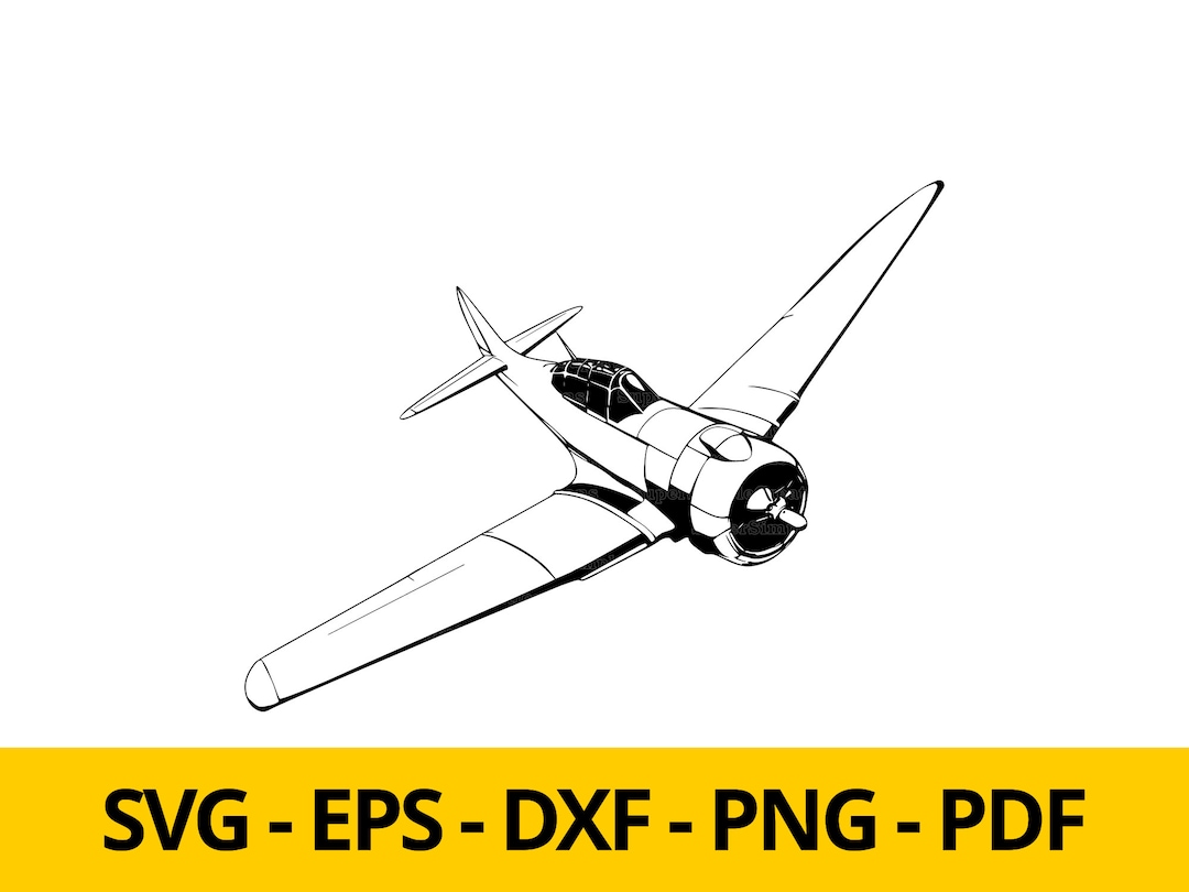 Grumman F4F Wildcat Svg, Eps, Dxf and Png | Warbird Svg| Vector Image ...