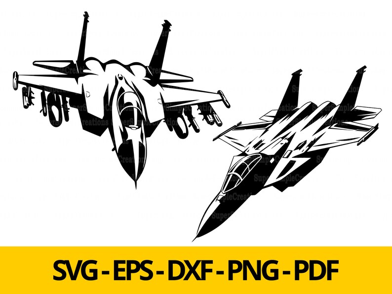 F-15 Eagle Clipart Warbird Svg Fighter Plane Svg Plane - Etsy