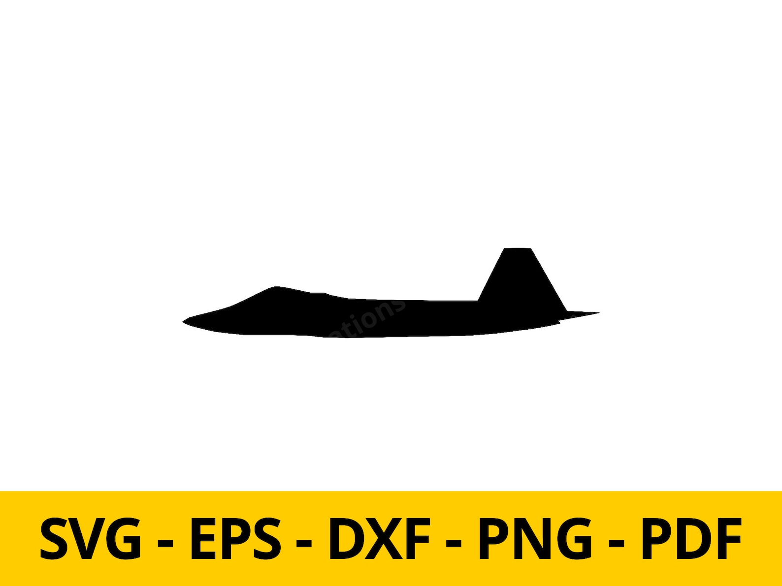 F-22 Raptor Silhouette | Clipart | Warbird Svg| Fighter Plane Svg ...