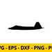 F-22 Raptor Silhouette Clipart Warbird Svg Fighter Plane Svg Plane ...